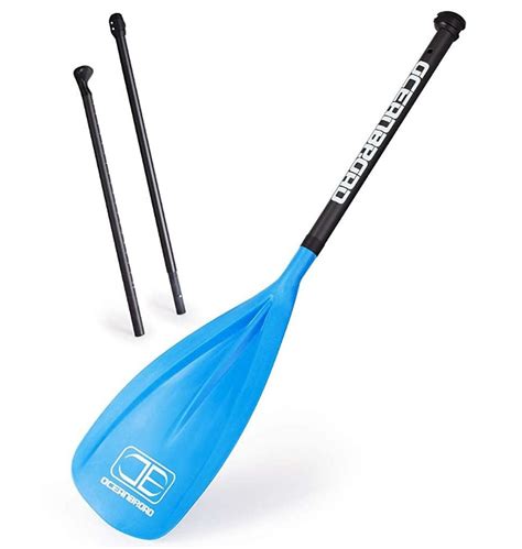 Oceanbroad Sup 패들 보드 패들 3피스 조절 가능한 탄소 샤프트 스탠드업 패들 가방 포함 티몬