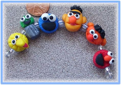 Polymer Clay Beads M2m Sesame Street Polymer Clay Beads Diy Clay