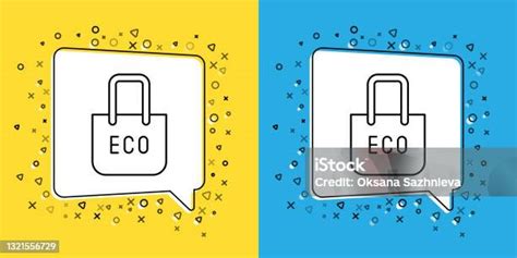 노란색과 파란색 배경에 분리 된 재활용 아이콘이있는 종이 쇼핑백을 설정합니다 재활용 기호가 있는 가방 벡터 가방에 대한 스톡 벡터 아트 및 기타 이미지 Istock