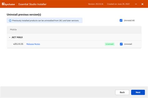 Installing Syncfusion® Net Maui Web Installer Syncfusion®