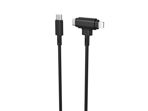2 In 1 Usb C To Usb C And Mfi Lightning Charge And Sync Cable Cable