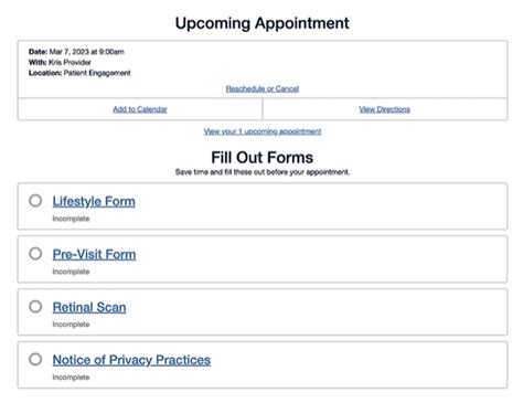 Using The Eyefinity Integrated Online Forms