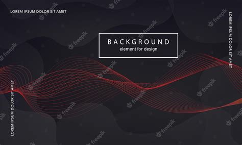 Premium Vector Abstract Gradient Background Wave Element For Design Poster Digital Frequency