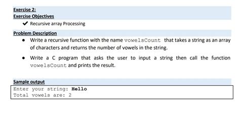 Solved Exercise 2 Exercise Objectives Recursive Array
