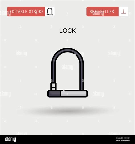 Lock Simple Vector Icon Stock Vector Image Art Alamy