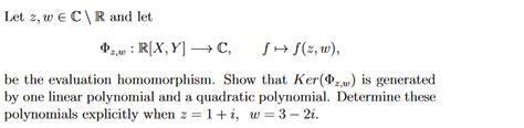 Solved Let z wC R and let Φz w R X Y C ff z w be the Chegg com