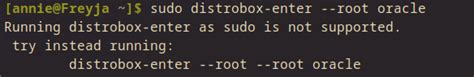 Try Running `distrobox Enter Root Root ` · Issue 572 · 89luca89