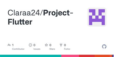 GitHub Claraa24 Project Flutter