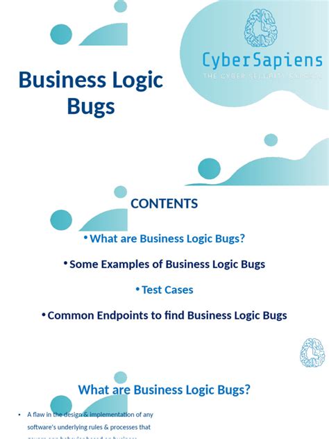 business logic bugs pdf software bug password