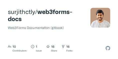 Web3forms Docshow To Guideshtml And Javascriptmd At Main · Surjithctlyweb3forms Docs · Github