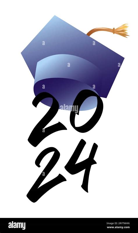 Class Of 2024 Handwritten Typography Education Students 2024 Class