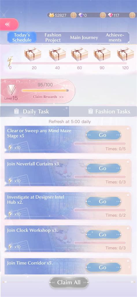 I Quickly Edited The Task Screen To Be Less Messy Shiningnikki