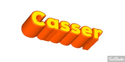 Casser Word Animated  Logo Designs