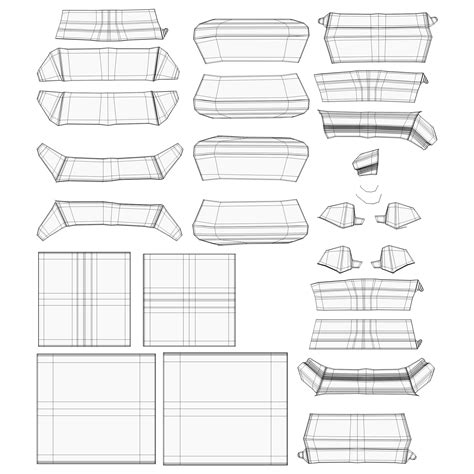 패스트 푸드 빈 패키지 3d 모델 9 Unknown Blend Fbx Obj Free3d