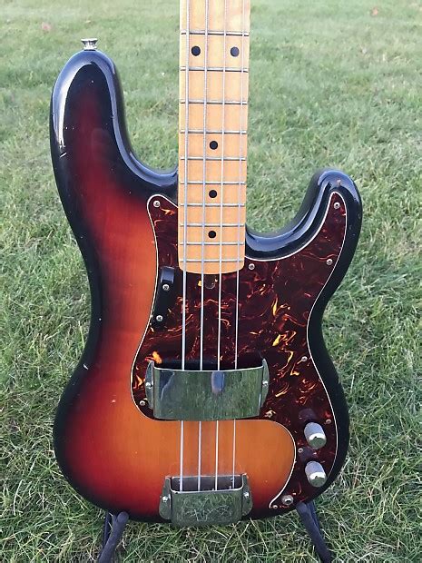 National Precision Bass Copy 1970s Sunburst Mij Reverb