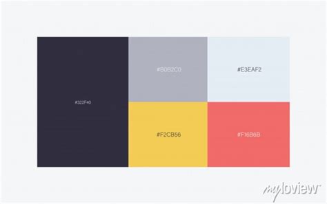 Vintage Color Chart Print Test Page Hex Codes Vector Color Wall Mural Murals Texture