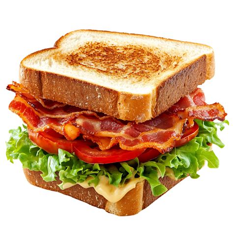 Fresh Blt Sandwich With Crispy Bacon Lettuce And Ripe Tomatoes
