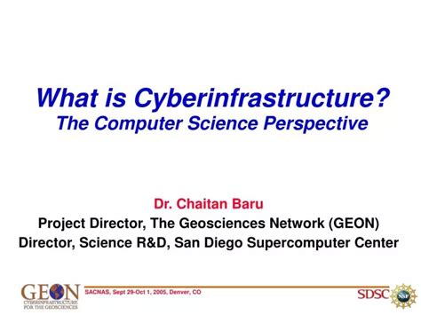 Ppt What Is Cyberinfrastructure The Computer Science Perspective