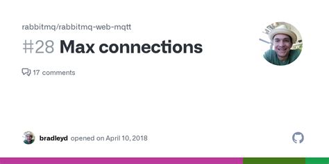 max connections · issue 28 · rabbitmq rabbitmq web mqtt · github