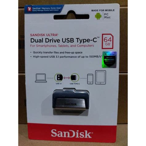 Flasdisk OTG Type C 8Gb Drive USB Ganda Ultra Tipe C SanDisk 8GB