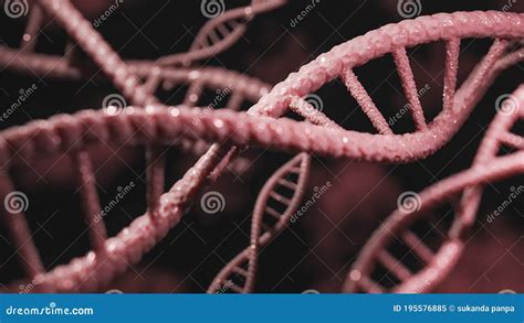 Concept Of Biochemistry With Dna Molecule Isolated In White Background 3d Rendering Royalty