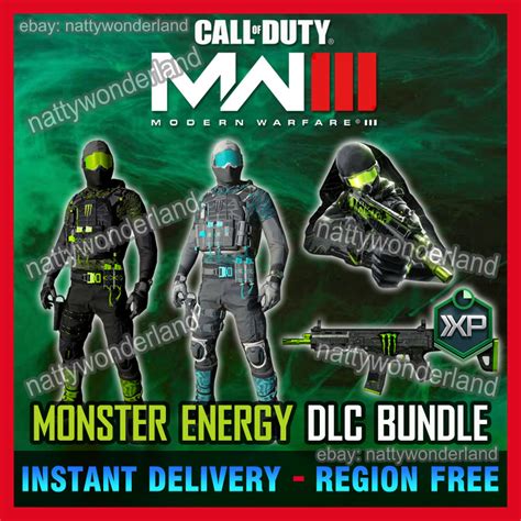 Call Of Duty Modern Warfare 3 Monster Energy Full Set Of 8 Codes Skin