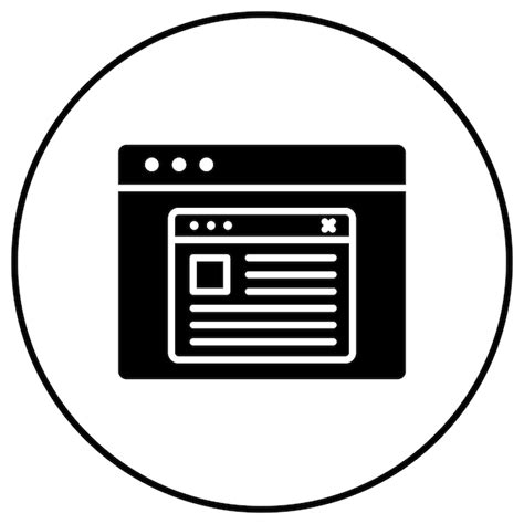 Premium Vector Browser Pop Up Icon Vector Image Can Be Used For Coding And Development