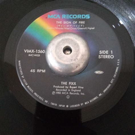 フィクス The Fixx サイン オブ ファイア Sign Of Fire 83年 Ep 7inch 当時ポリスとツアー デュラン デュラン