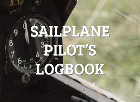 Sailplane Pilot Logbook Summary Of Planes Flown Tracker A Perfect