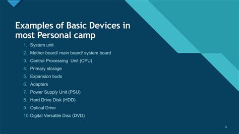 Basic Components Of A System Unit Computer Science Pptx