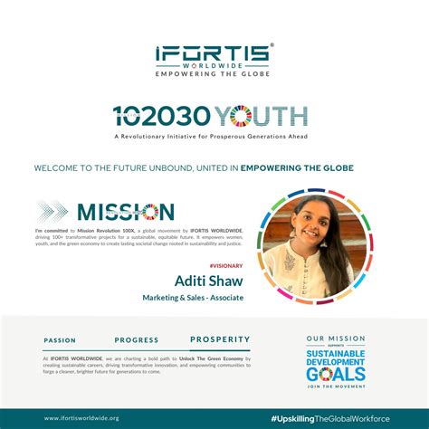 Internship Marketing Sales Ifortisworldwide Grateful Newbeginnings Aditi Shaw