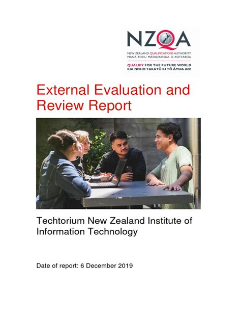 Techtorium Nziit Nzqa Eer Report 2019 Pdf Governance Educational Assessment