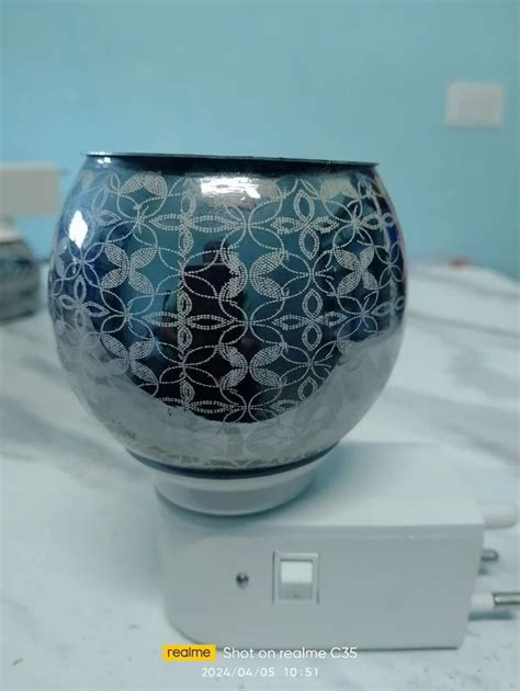 Glass Electric Diffuser Lazer Cutting Night Lamp Kapoordani For Home At ₹ 320 Piece In Firozabad