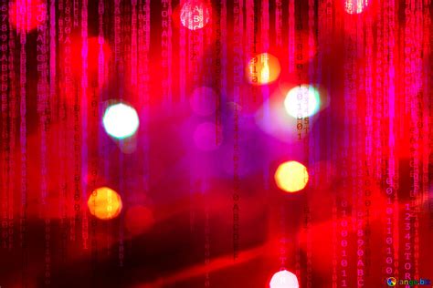 Congratulations Digital Red Binary Code Background
