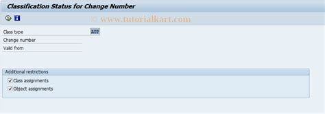 CL2A SAP Tcode Classification Status