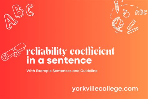 How To Use Reliability Coefficient In A Sentence Easy Examples