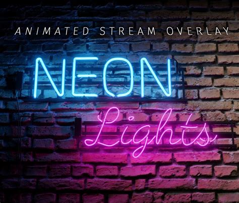 Neon Overlays And Packages For Youtube Twitch And Facebook