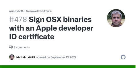 sign osx binaries with an apple developer id certificate · issue 478