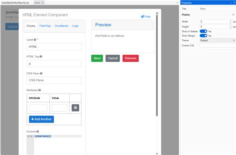 How To Display Html Table With Customised Css In Uipath Form Forms