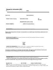 Request For Information RFI On Installing Pipe In Northwest Course Hero