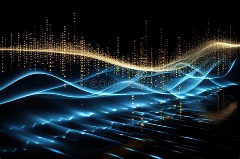 Virtual Binary Data Transfer In Network Abstract Background Stock