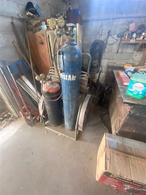 Torch Set On Dolly Heugatter Auction Bowie Texas