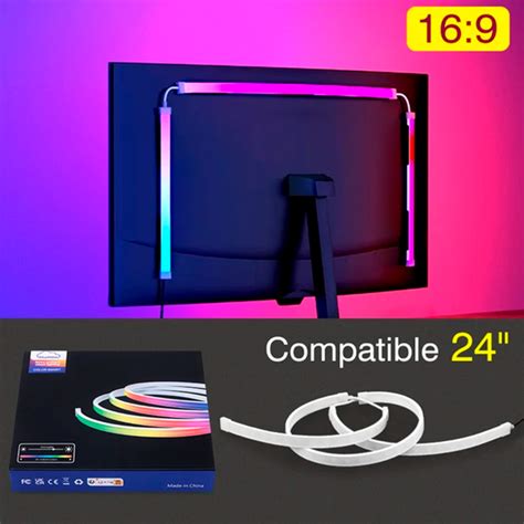 Подсветка для монитора BauTech LED 24 дюйма с синхронизацией цвета ...