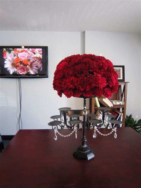 Red Carnation Centerpieces Posted By Sisters Blog At 7 00 Am Labels