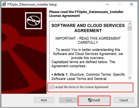 Install Ftoptix Datamosaix Connector