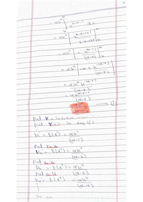 Solution Pareto Distribution Central Moments Pareto Distribution Median Mode Geometric Mean