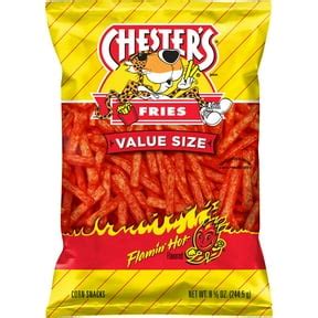 Chesters Flamin Hot Fries 1 Oz Pack 50 Bags Spicy On The Go Snack