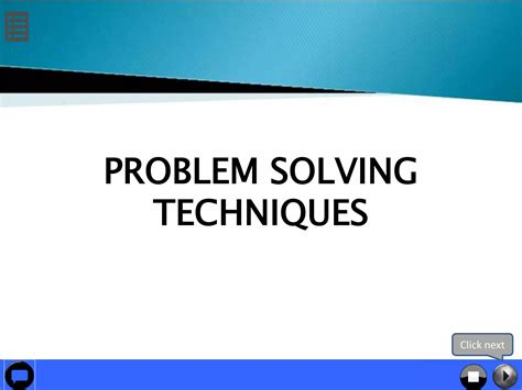 Problem Solving Techniques Pptx