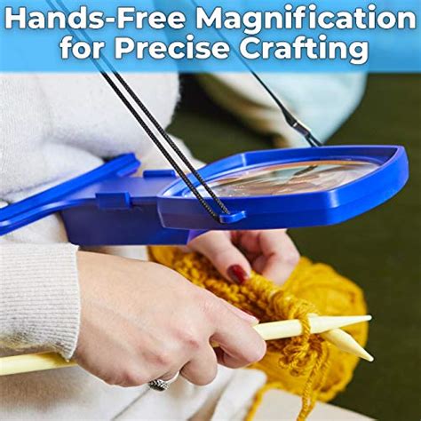 Hands Free Lighted Lap Magnifying Glass For Any Hobby Large Craft