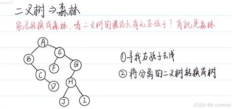 【数据结构】树、森林与二叉树的转换（含详细图解）森林转换成二叉树 Csdn博客